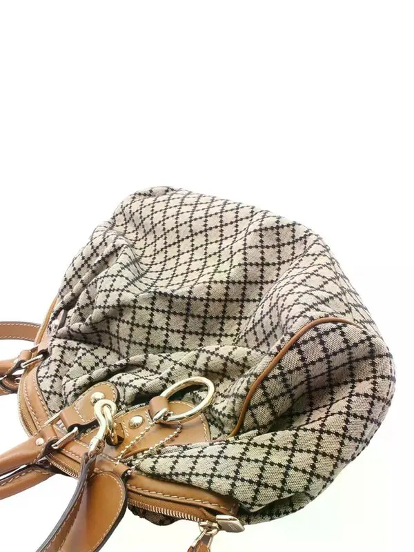 Gucci Diamante Canvas Sukey Satchel