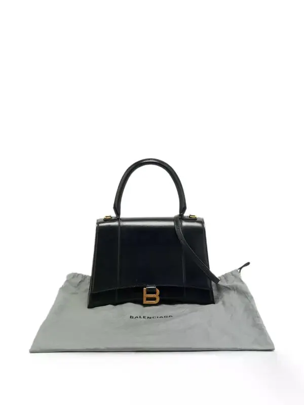 Balenciaga Hourglass Leather Shoulder Bag