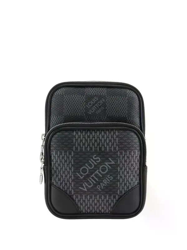 LOUIS VUITTON Damier Graphite 3d Amazone Sling Bag - Black