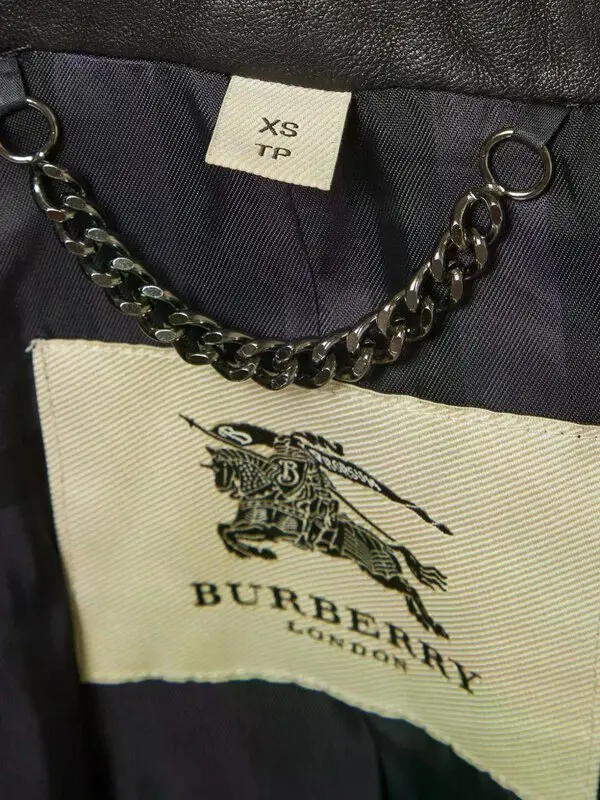 Burberry Quilted Jacket With Leather Trim