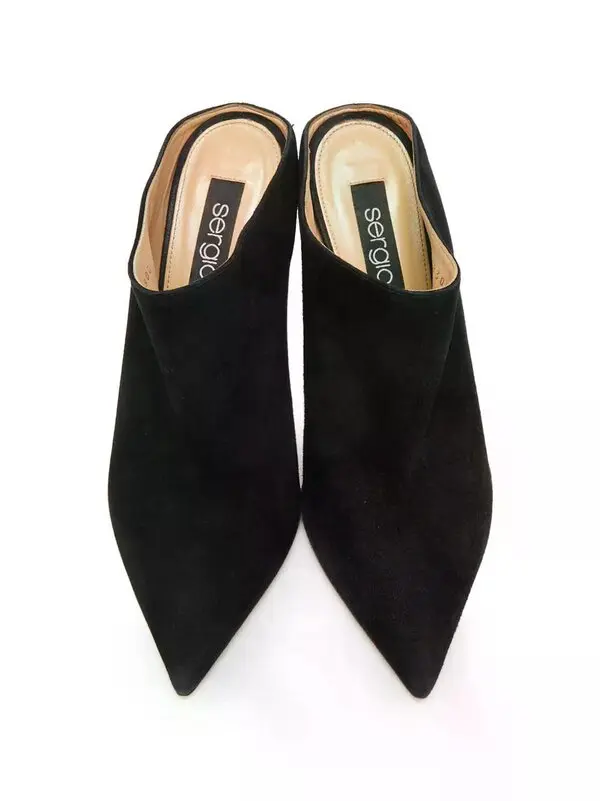 SERGIO ROSSI Godiva Pointed-toe Mules