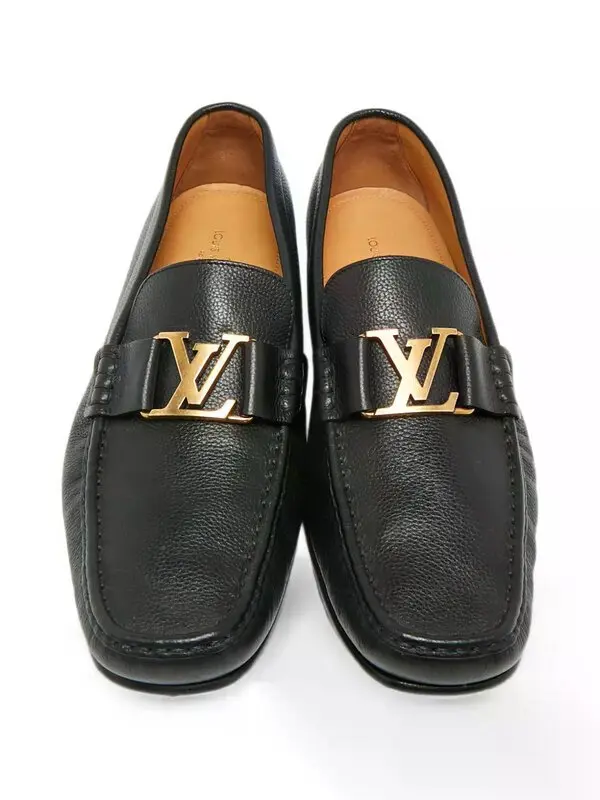 LOUIS VUITTON Montaigne Leather Loafers