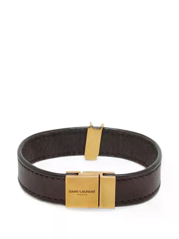 Saint Laurent Opyum Leather Bracelet