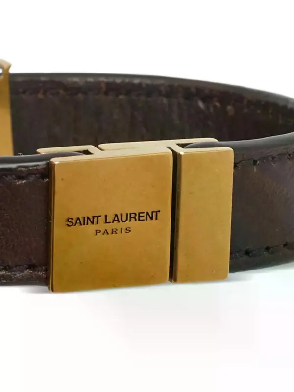 Saint Laurent Opyum Leather Bracelet