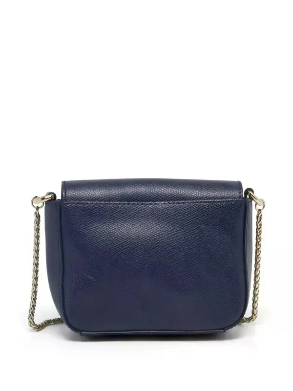 Furla Metropolis Mini Leather Crossbody Bag - Blue