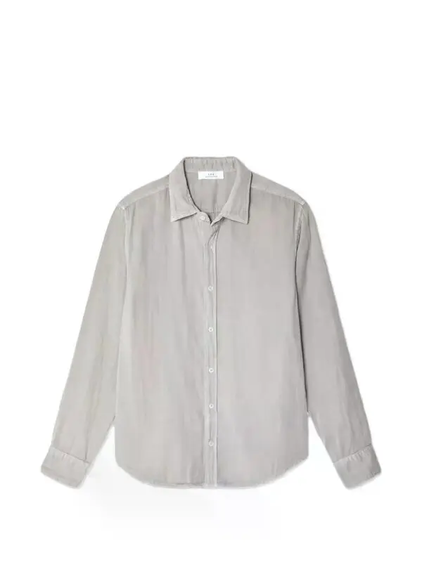 S.k.u. Triple Gauze Easy Garment-dyed Long-sleeve Shirt - Grey