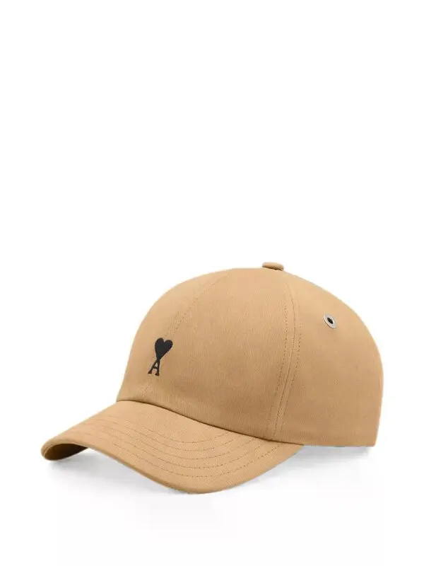 AMI Paris Cotton Cap With De Coeur Embroidery