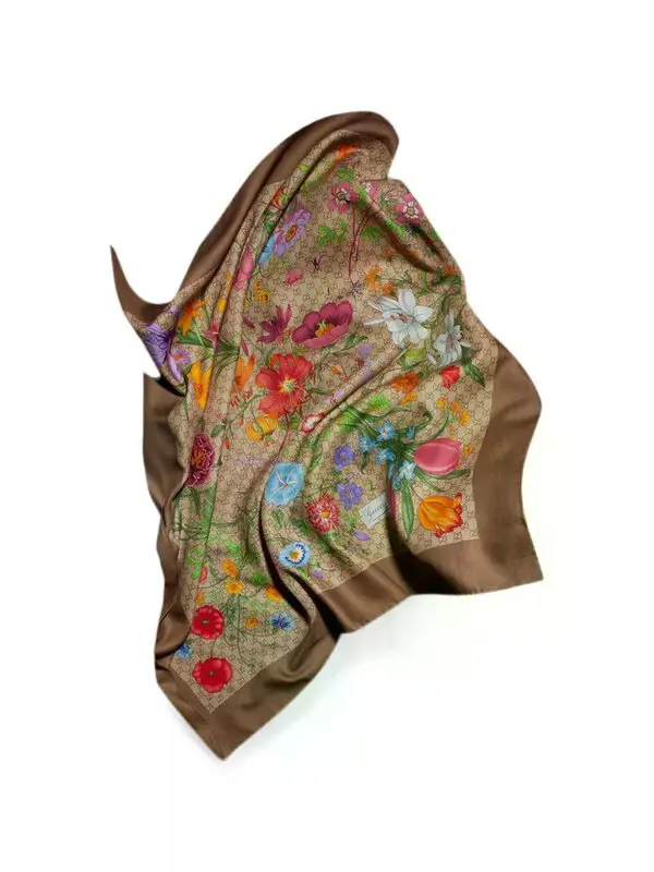 Gucci Floral-print Shawl