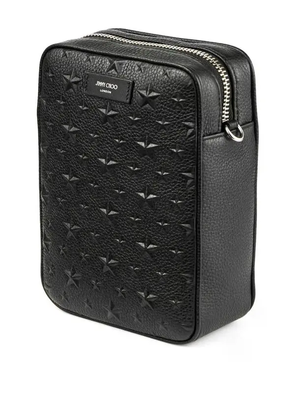 JIMMY CHOO Kimi Leather Messenger Bag