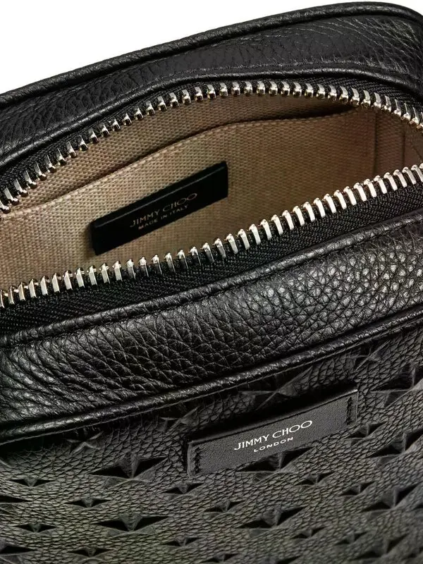 JIMMY CHOO Kimi Leather Messenger Bag
