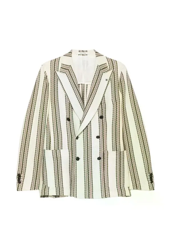 Tagliatore Double-breasted Striped Blazer