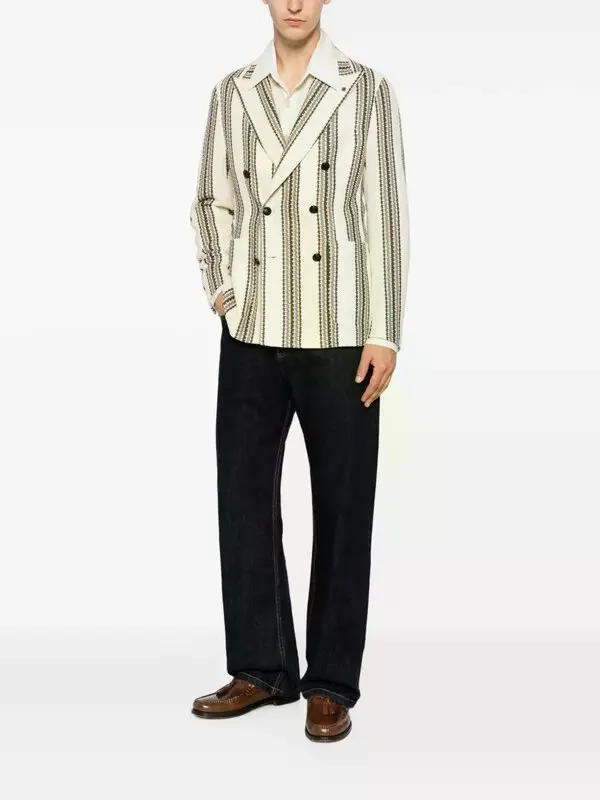 Tagliatore Double-breasted Striped Blazer
