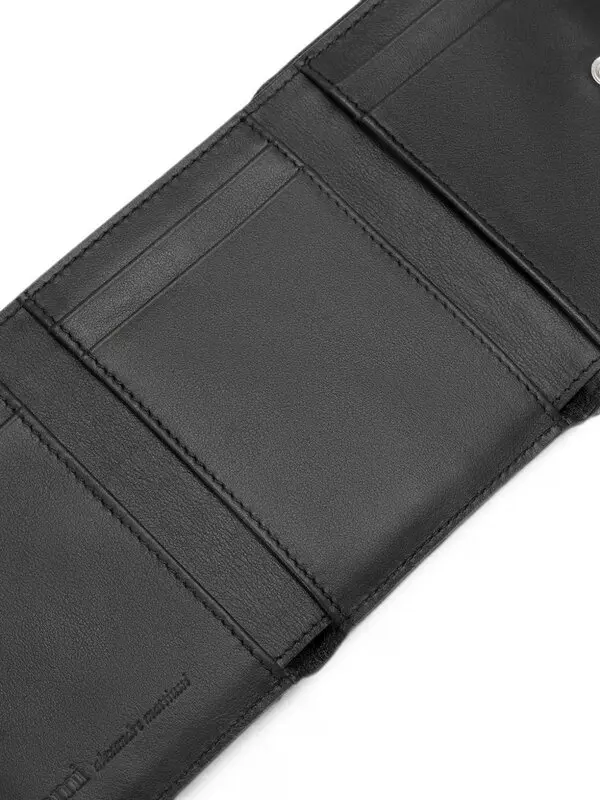 AMI Paris Cowhide-leather Tri-fold Wallet With De Coeur