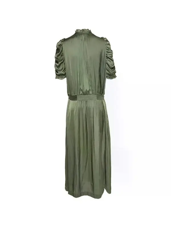 Zadig&Voltaire Ray Puff-sleeve Midi Dress - Green