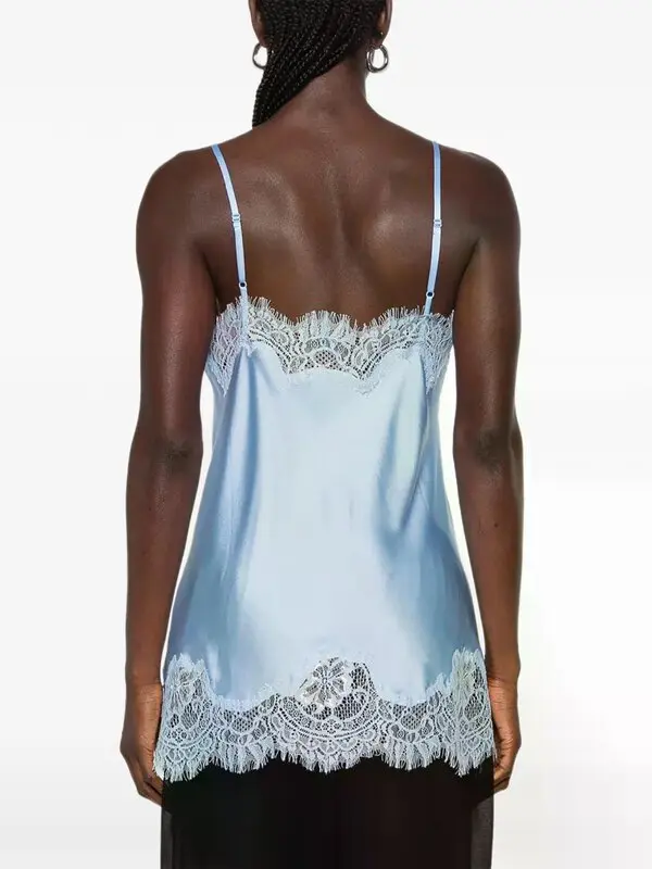 MANSPHIL V-neck Lace-trim Top