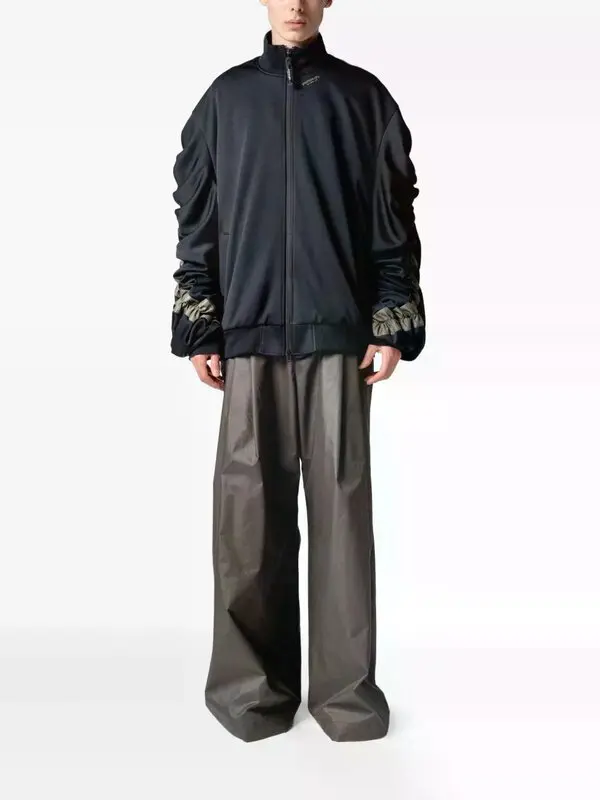 YOSHIOKUBO Ruched-sleeve Zip-up Jacket