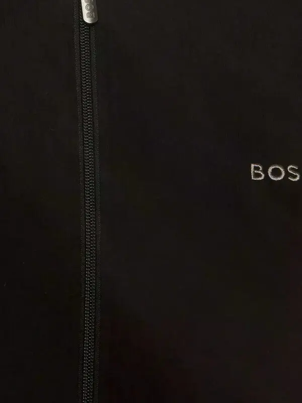BOSS Logo Detail Zip-up Hoodie