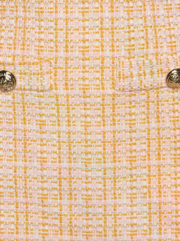 Maje Pink Tweed Mini Skirt
