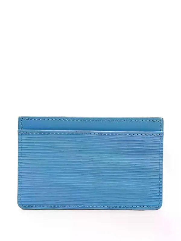 LOUIS VUITTON 2020 Leather Card Holder - Blue