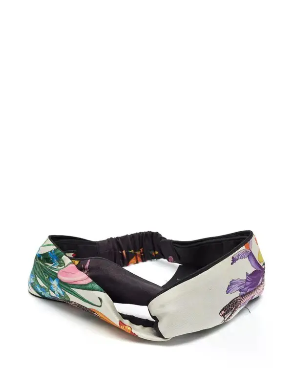 Gucci Floral-snake Print Headband