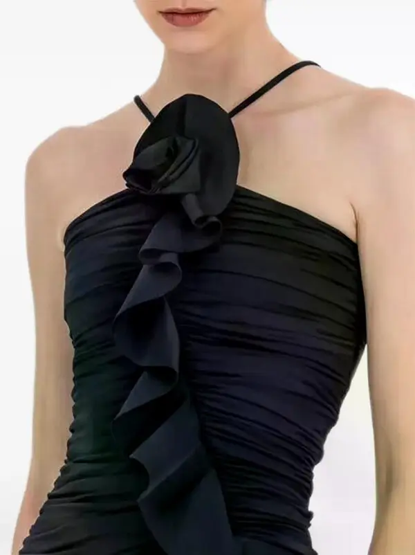 MAYGEL CORONEL Nacari Ruffled Ruched Top - Black