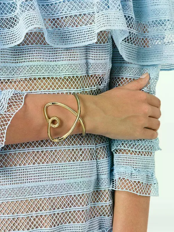 Chloé Heart Bangle - Gold