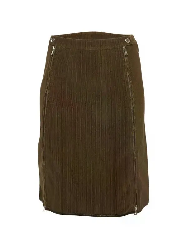 Prada Corduroy Pencil Skirt - Brown