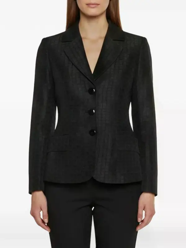 Emporio Armani Jacquard Single-breasted Blazer