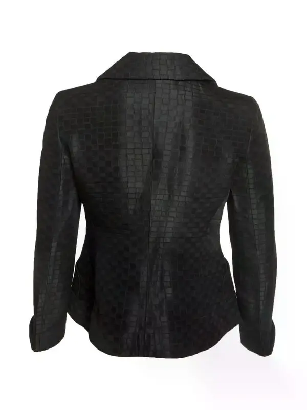 Emporio Armani Jacquard Single-breasted Blazer