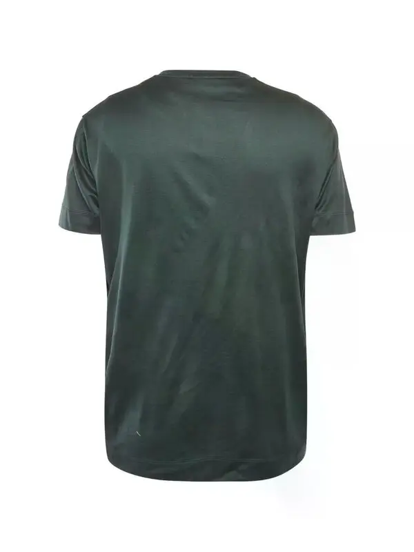 Emporio Armani Embroidered-pocket T-shirt - Green