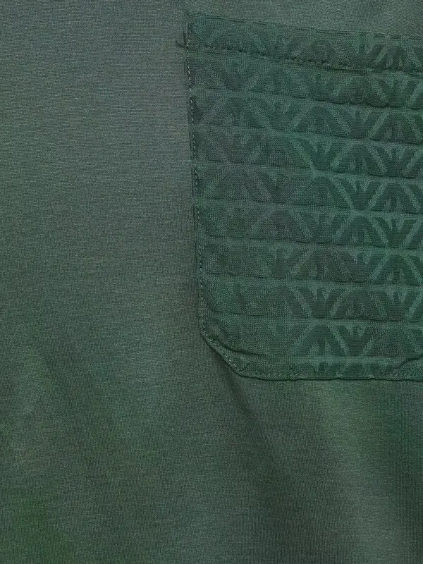 Emporio Armani Embroidered-pocket T-shirt - Green