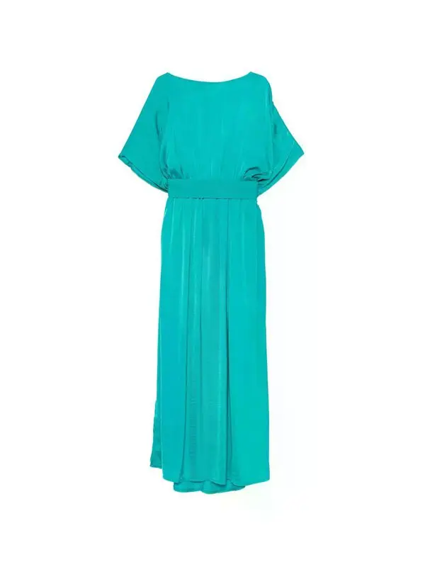 MOUTAKI Belted Maxi Dress - Green