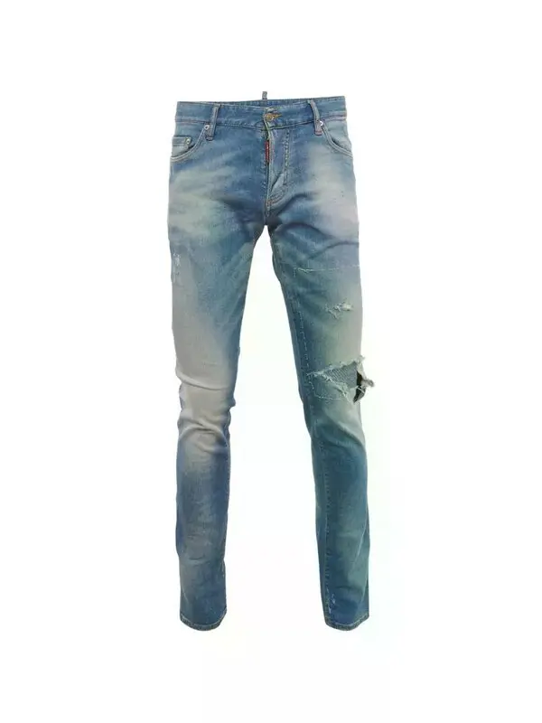 Dsquared2 Distressed Slim-fit Jeans - Blue