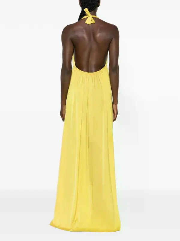 MOUTAKI Halterneck Maxi Dress
