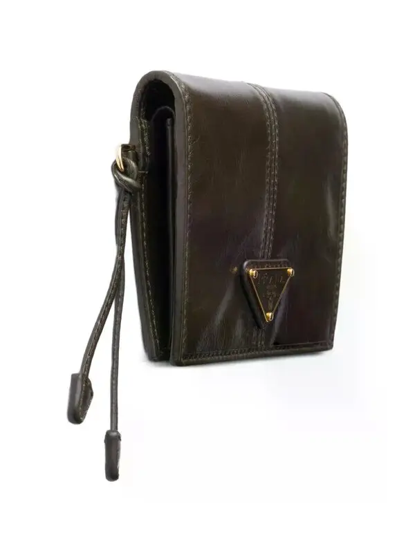 Prada Small Leather Wallet - Green