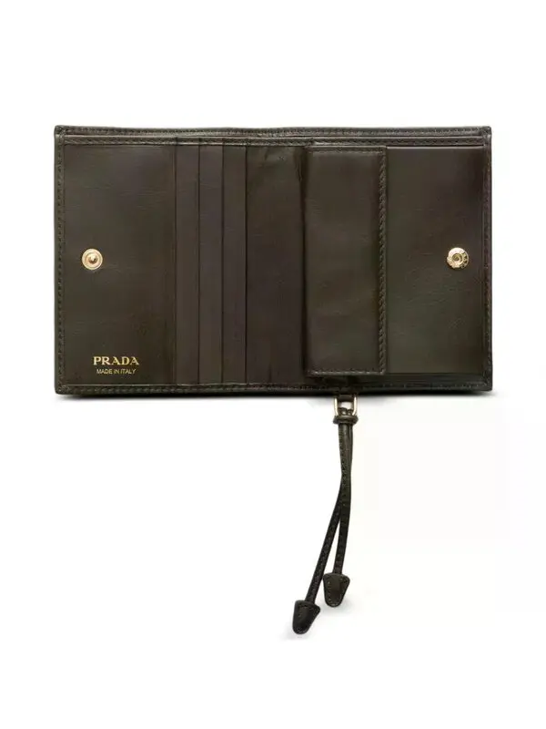 Prada Small Leather Wallet - Green