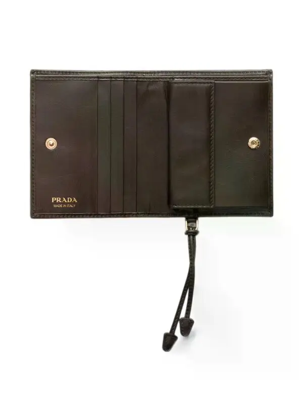 Prada Small Leather Wallet - Green