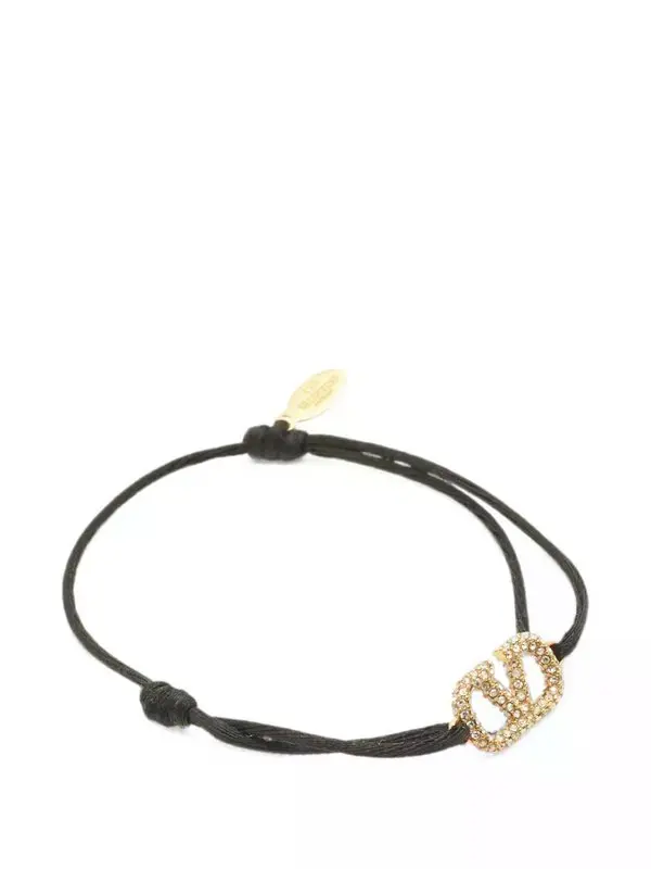 Valentino Garavani Vlogo Crystal Cord Bracelet