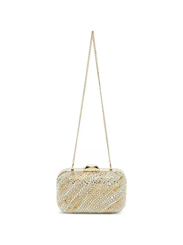JIMMY CHOO Cloud Crystal-embellished Clutch Bag - Gold