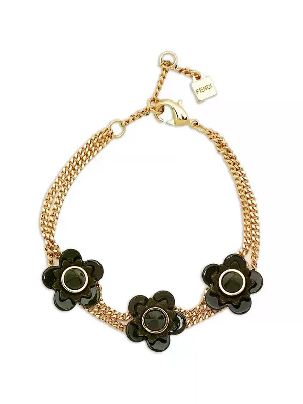 Fendi Flowerland Charm Bracelet - Gold
