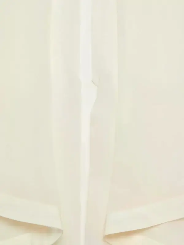 Elie Saab Cream Crepe Draped Midi Dress