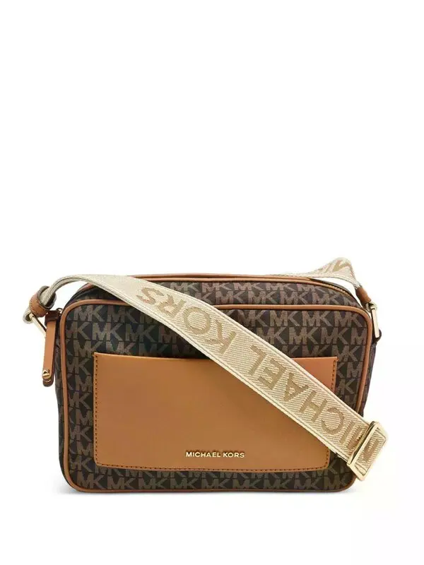 Michael Kors Jet Set Monogram Crossbody Bag - Brown