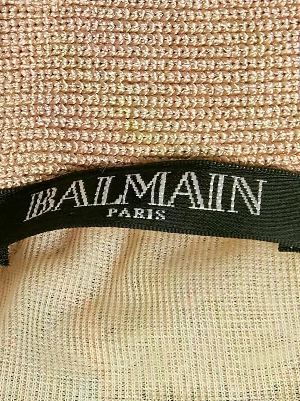 Balmain Fringed Halterneck Mini Dress