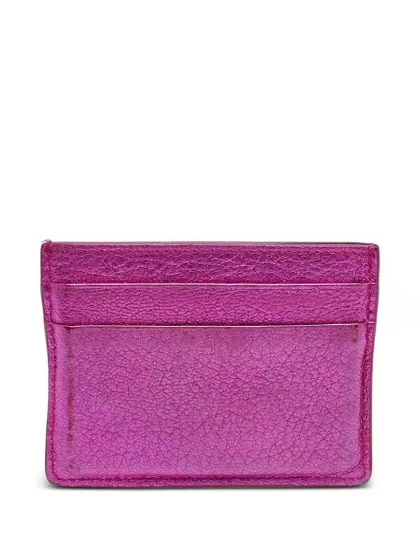 Balenciaga Logo Leather Card Holder