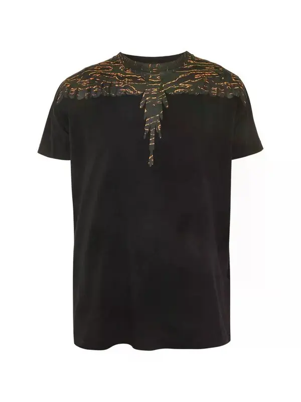 COUNTY OF MILAN X Marcelo Burlon Wings-print Cotton T-shirt - Black