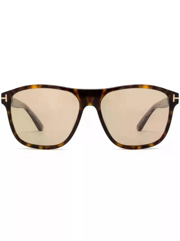 TOM FORD Square Frame Sunglasses - Brown