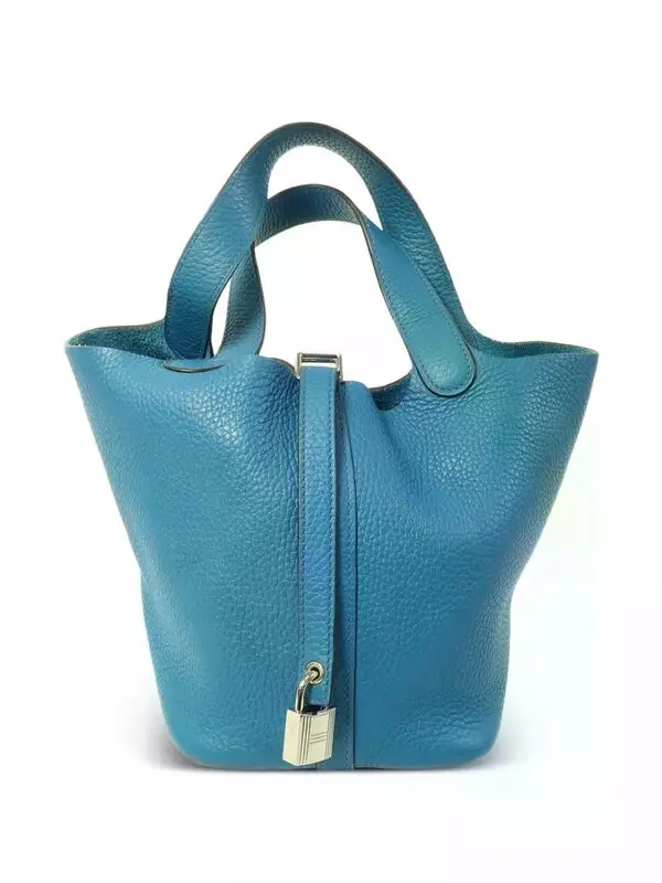 Hermès Picotin Pm Leather Tote Bag - Blue