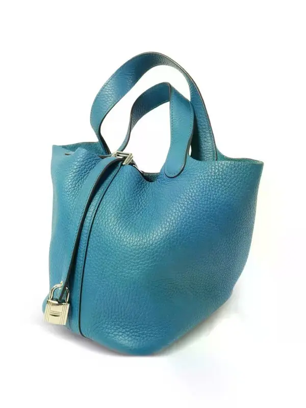 Hermès Picotin Pm Leather Tote Bag - Blue