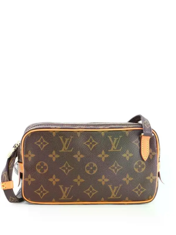 LOUIS VUITTON Pochette Marly Bandouliere Monogram Canvas Crossbody Bag - Brown