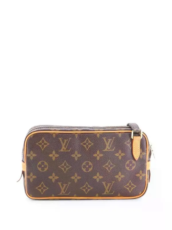 LOUIS VUITTON Pochette Marly Bandouliere Monogram Canvas Crossbody Bag - Brown
